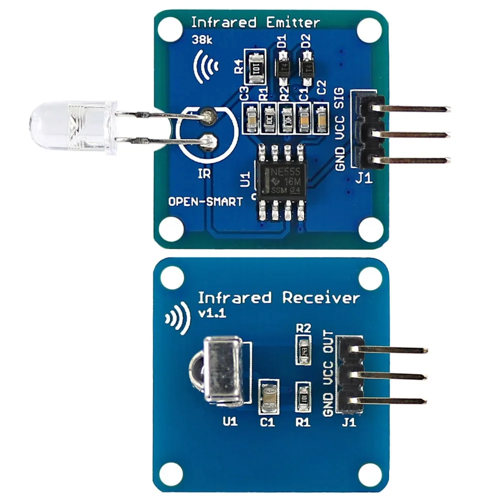 Infrared Transceiver Kit For Arduino - IR Emitter & Receiver Module