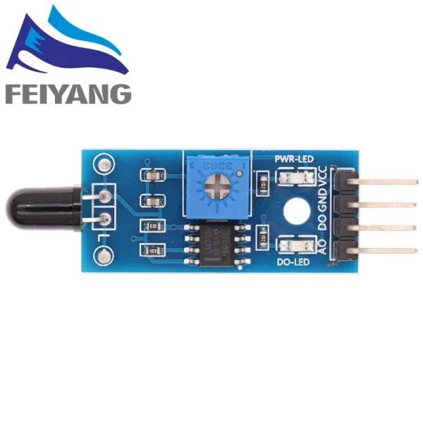 IR Flame Detection Sensor Module For Laboratory Fire Safety